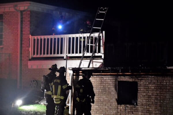 Suburban backyard pool deck destroyed by fire, photos - Suburban ...