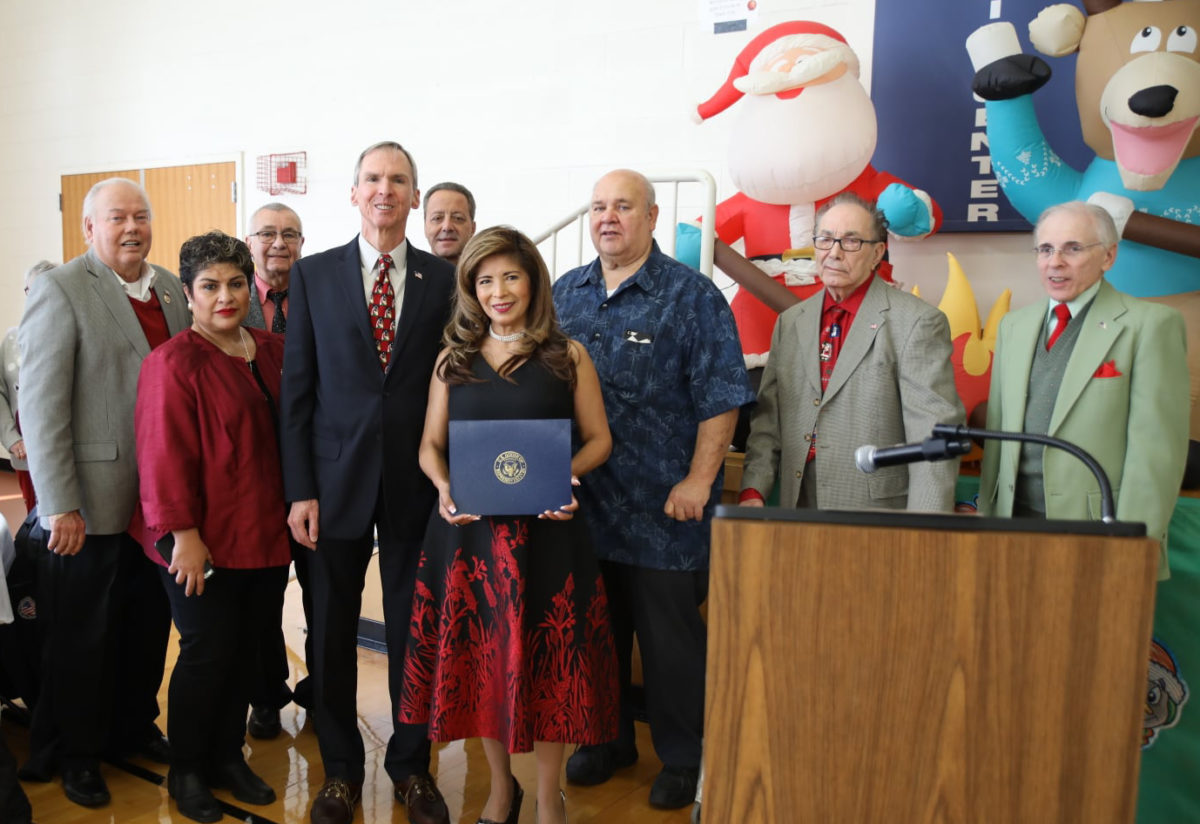 Lipinski with Cicero Town President Larry Dominick, Mrs. Diana Dominick ...