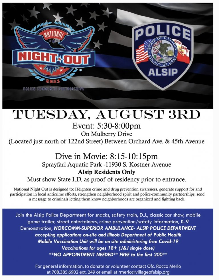Communities support Police at National Night Out Tuesday Aug. 3 ...