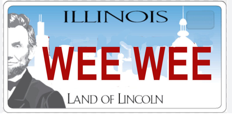 Inappropriate Illinois license plates - Suburban Chicagoland