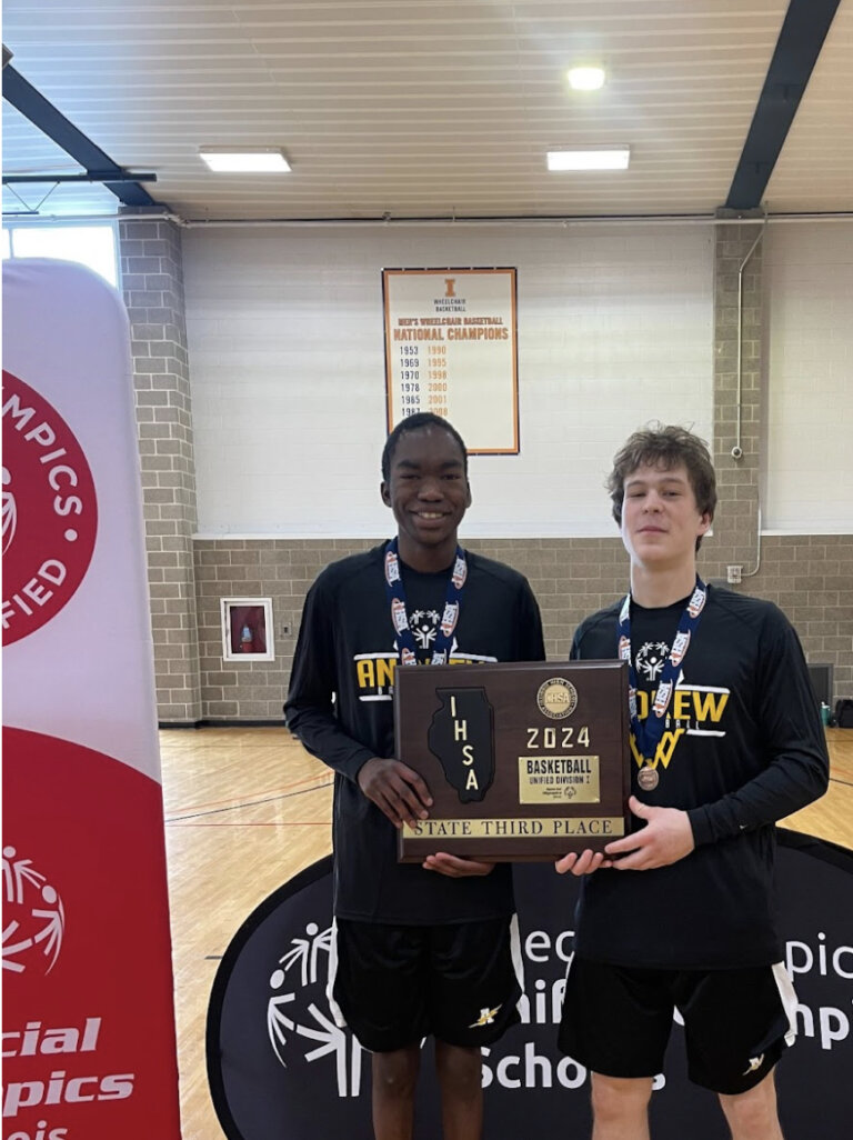 Victor J. Andrew High School. T-Bolt seniors Scott Oftedahl and ...